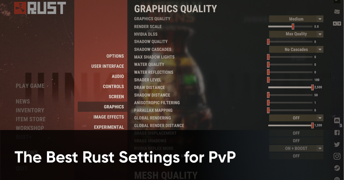 The Best Rust Settings for PvP - SkinSwap Blog