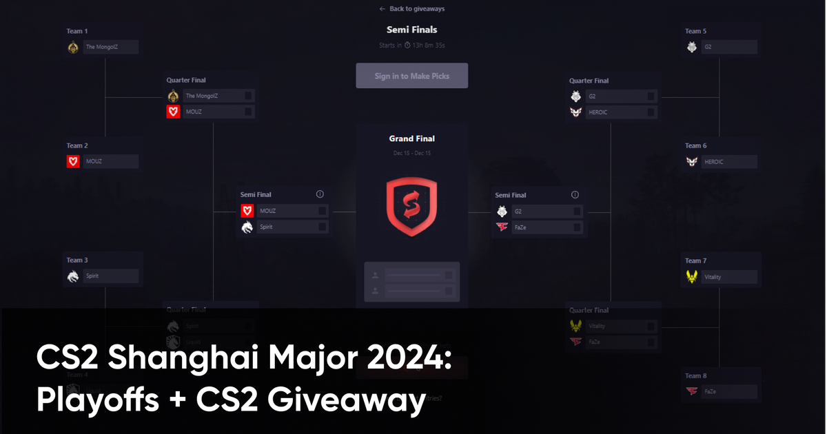 CS2 Shanghai Major 2024: Playoffs + CS2 Giveaway - SkinSwap Blog